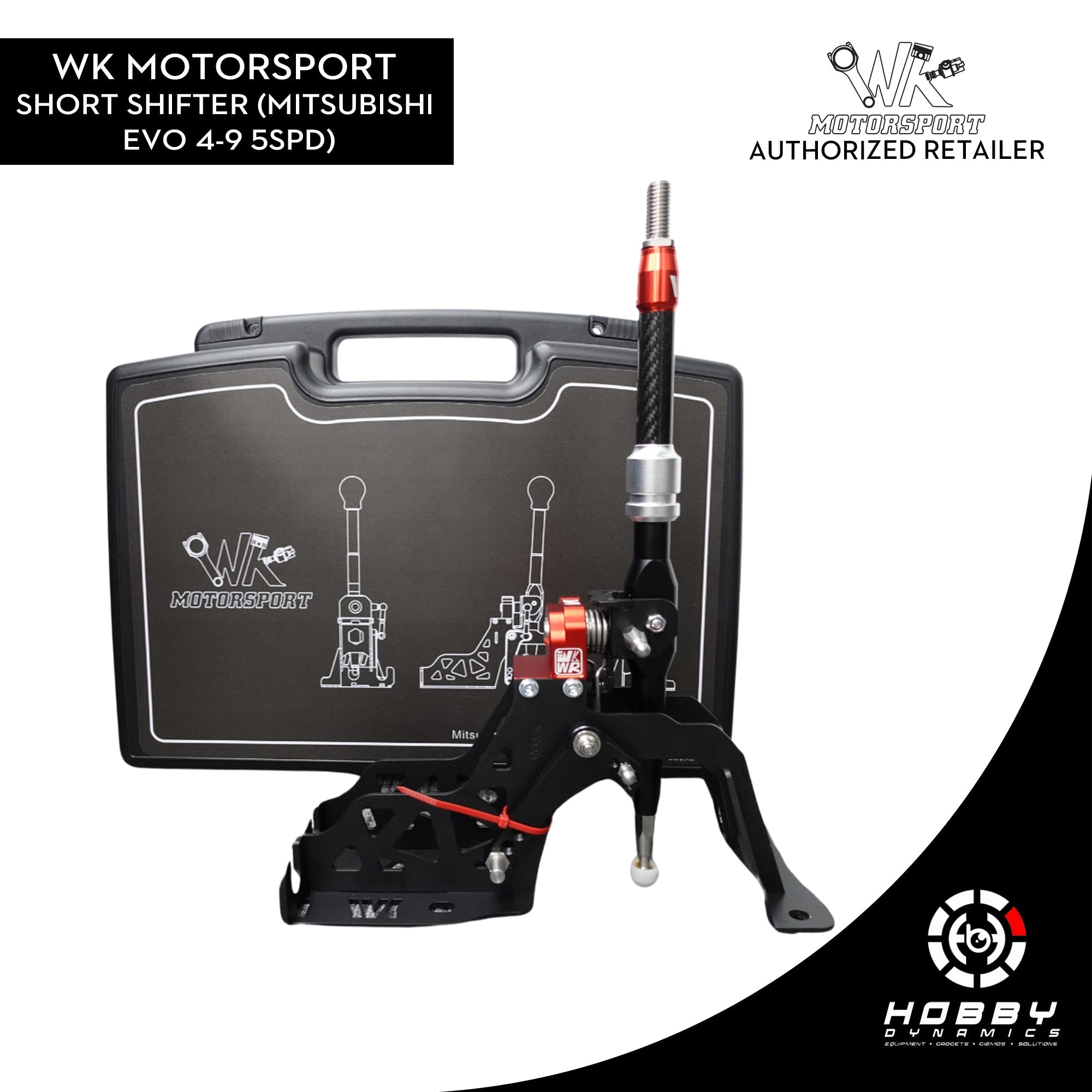 WK Motorsport Short Shifter (For Mitsubishi Evo 4-9 5spd) – Hobby Dynamics : Equipment Gadgets ...