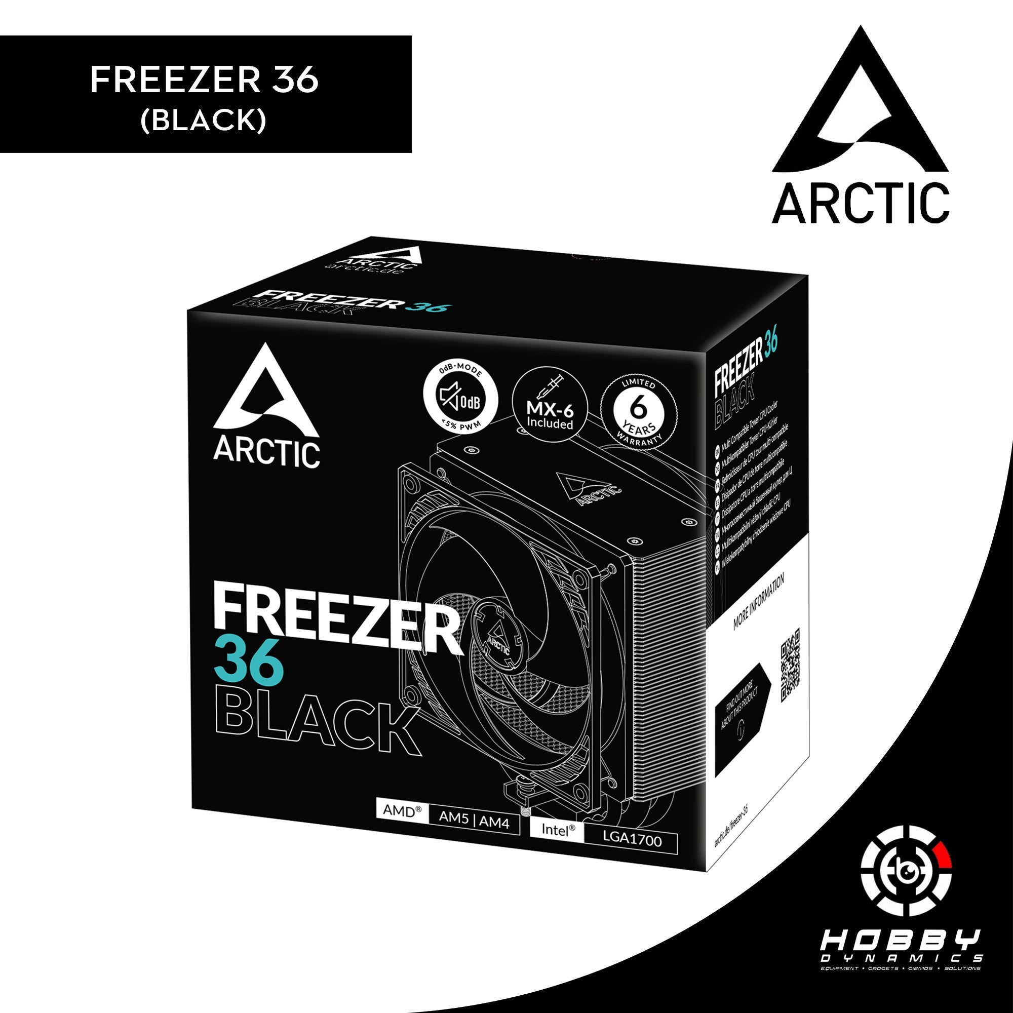 ARC FREEZER 36 A-RGB BLACK - CPU COOLER – Hobby Dynamics : Equipment ...