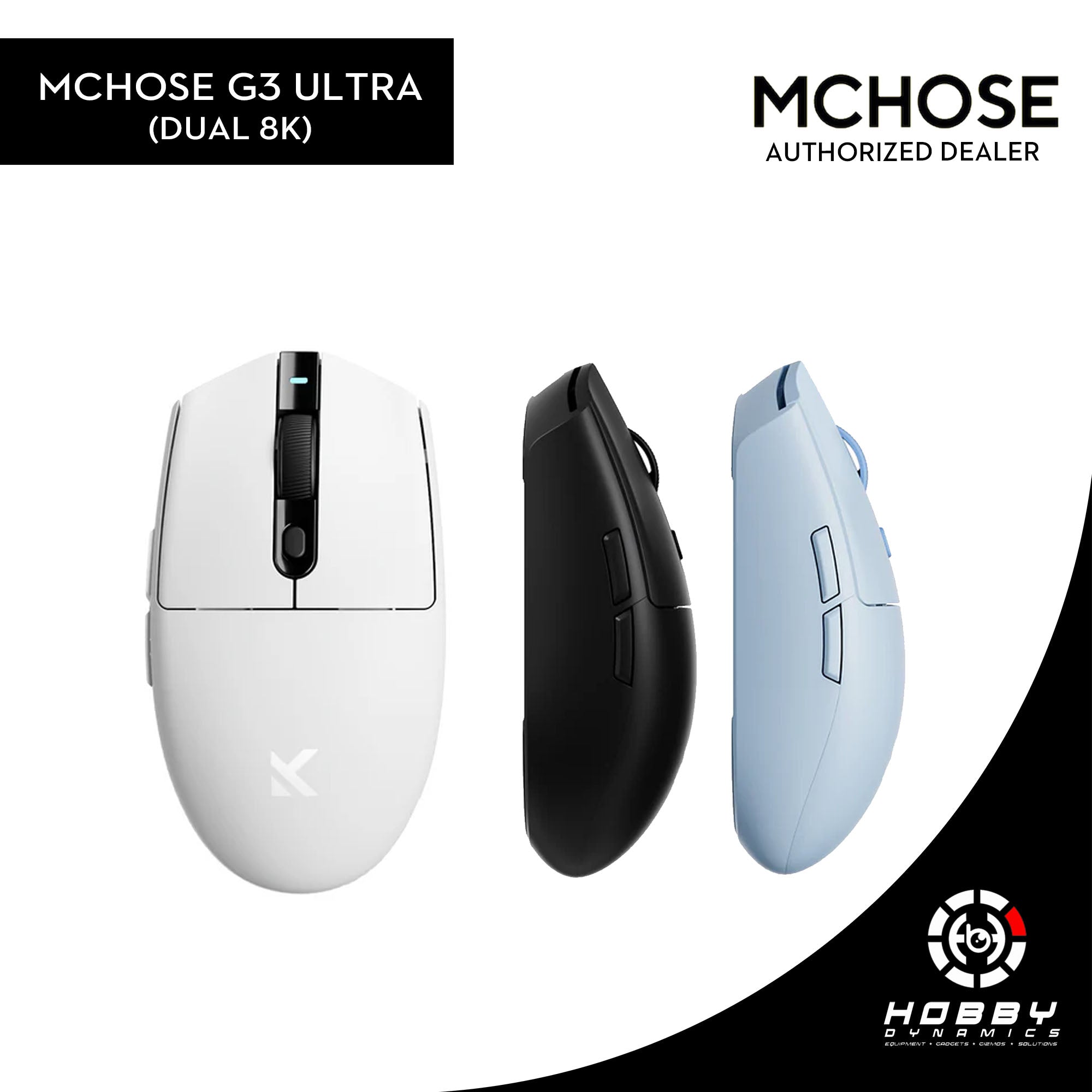 MCHOSE G3 ULTRA (DUAL 8K) WIRELESS GAMING MOUSE – Hobby Dynamics ...